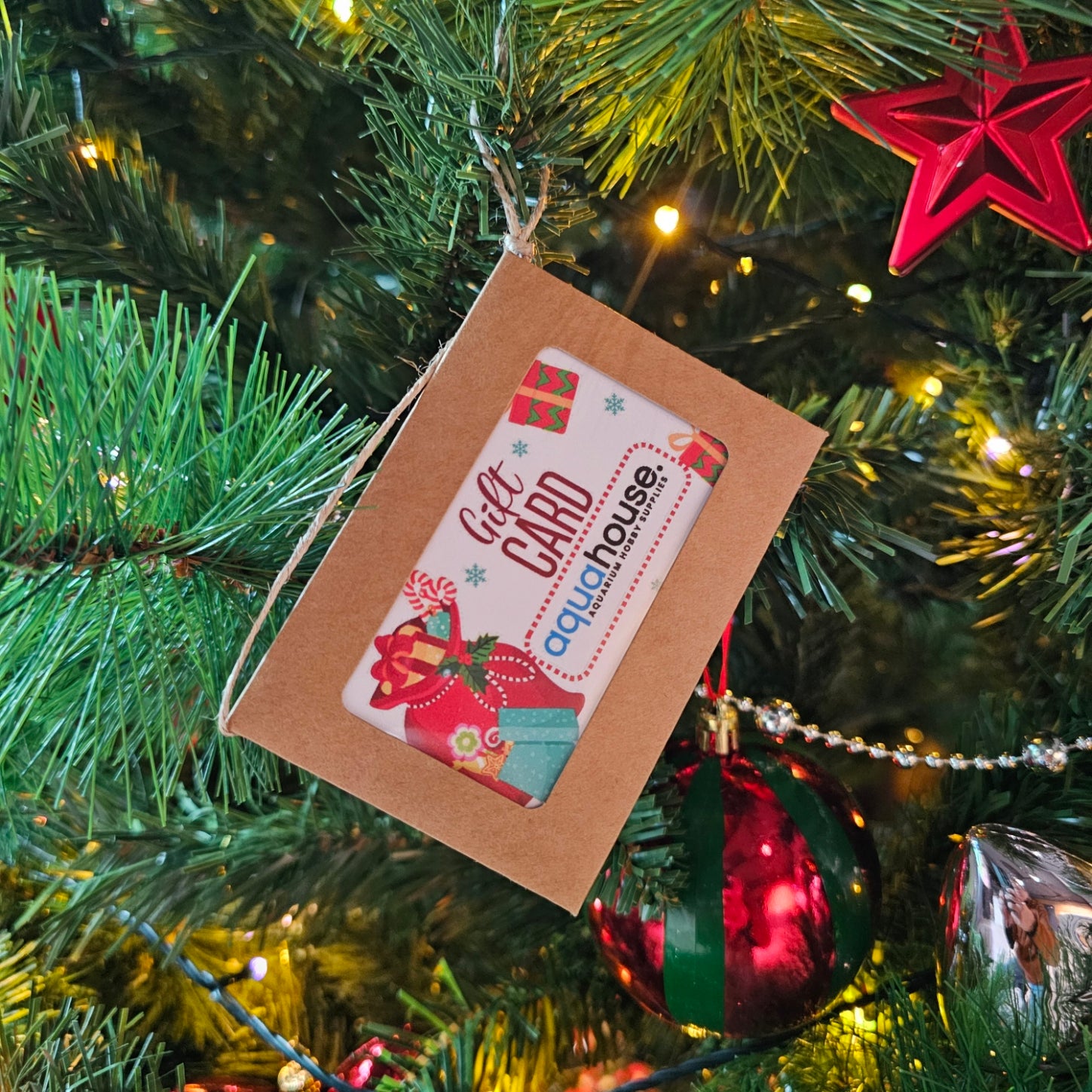 Merry Christmas GIFT CARD (Physical Card & Postage) – Aqua House