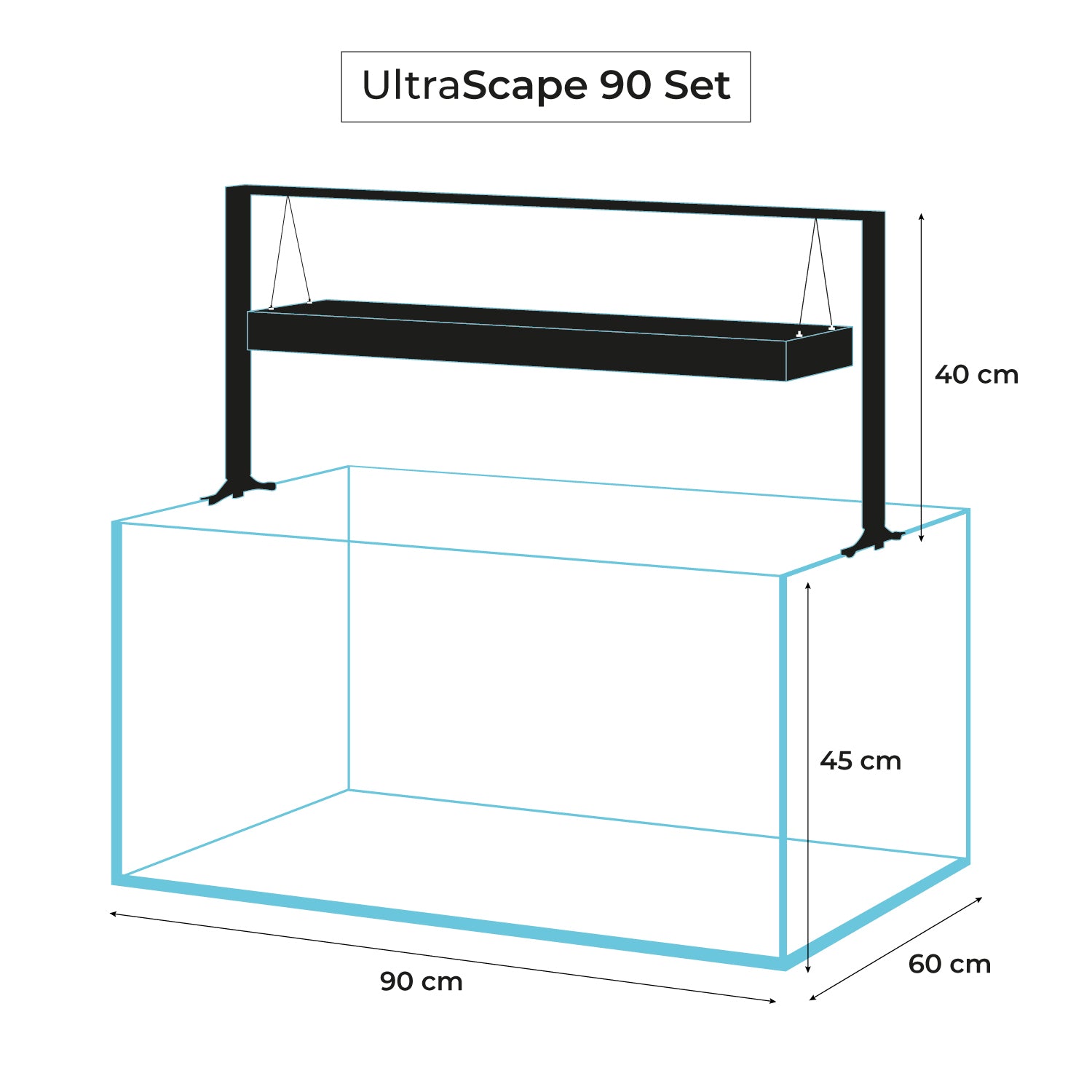 AQUAEL Aquarium ULTRASCAPE 90 Set - Forest – Aqua House