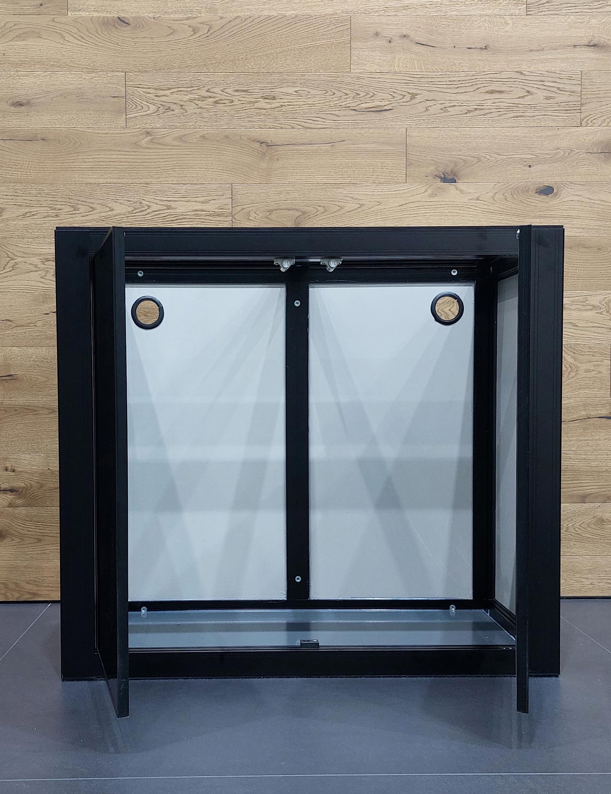 VIV Aluminium Aquarium Stand 120x50x80 Black (Flat Doors) – Aqua House